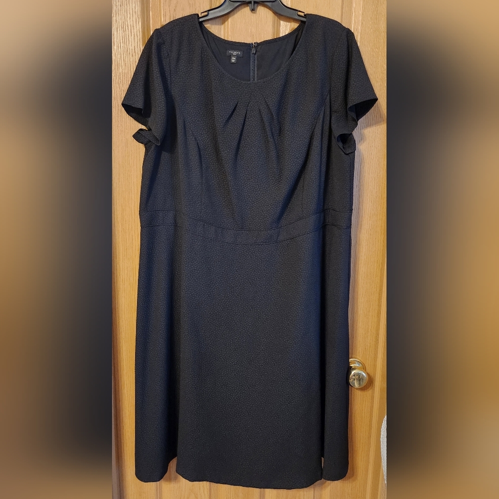 Talbots Woman Plus Size 20 Simple Black Dress - Gem